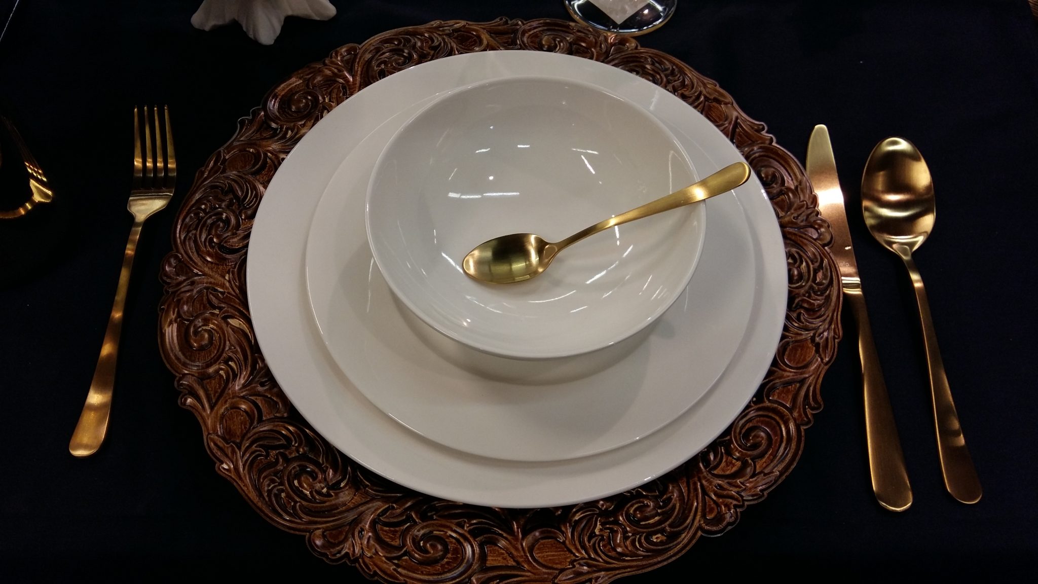 Amefa cocktail lepel goud - Smorre catering en verhuur service